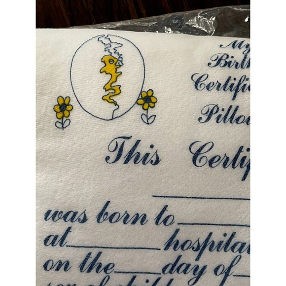 Unbranded | Accessories | Vintage Chick Egg Birth Certificate Nursery ...